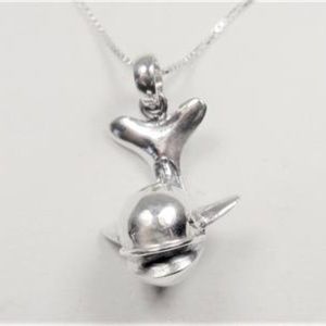 Jewelry | Sterling Silver Beluga Whale Nautical Necklace | Poshmark